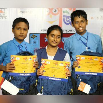Byabattarhat Adarsha High School at Shobdo Jobdo 2024 - Anandabazar